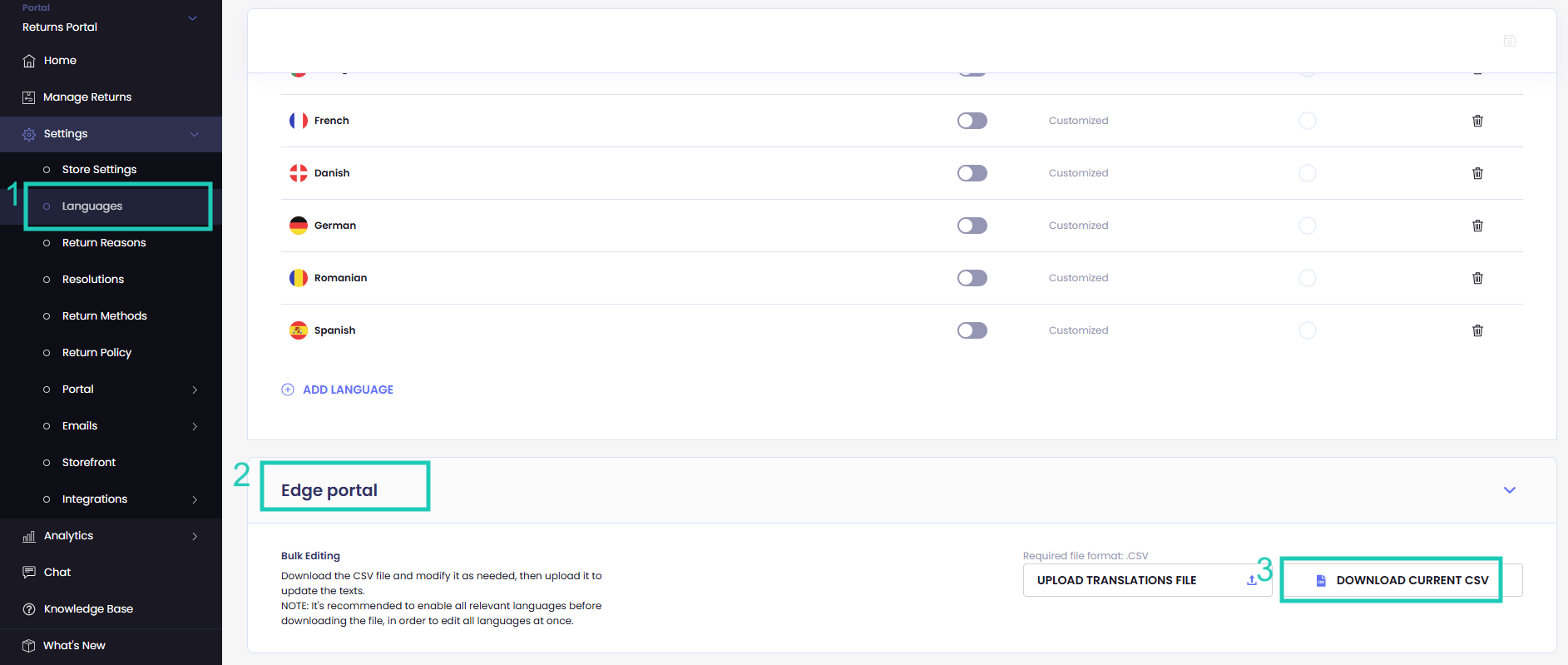 Return Portal (Edge)